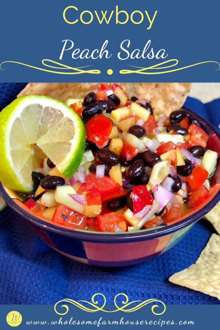 Cowboy Peach Salsa - Wholesome Farmhouse Recipes