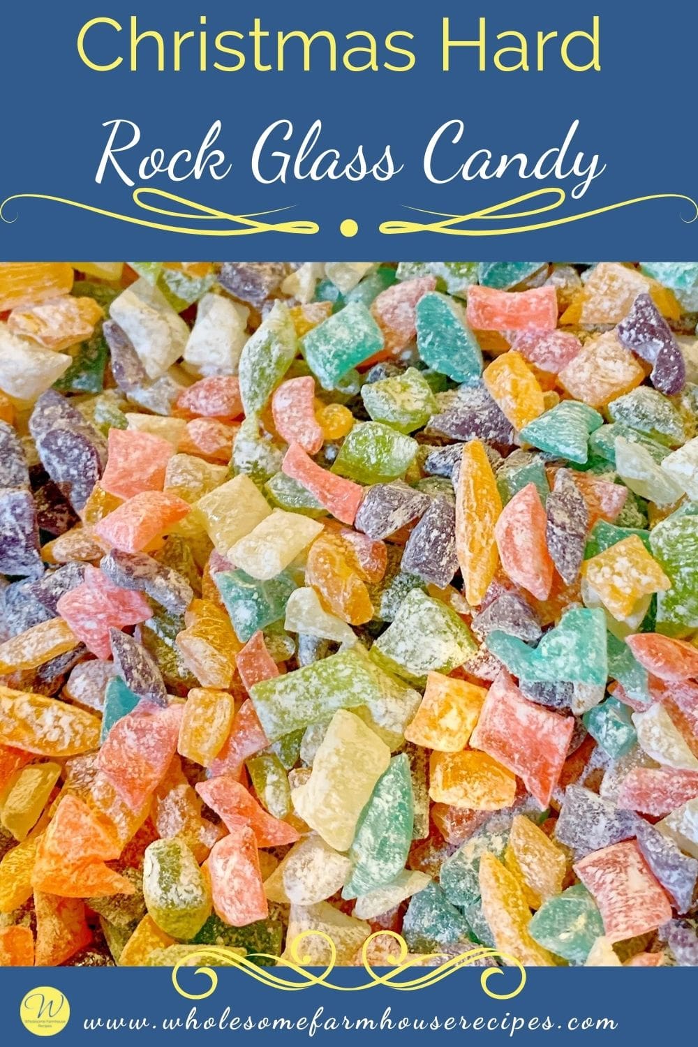 Christmas Hard Rock Glass Candy - Wholesome Farmhouse Recipes