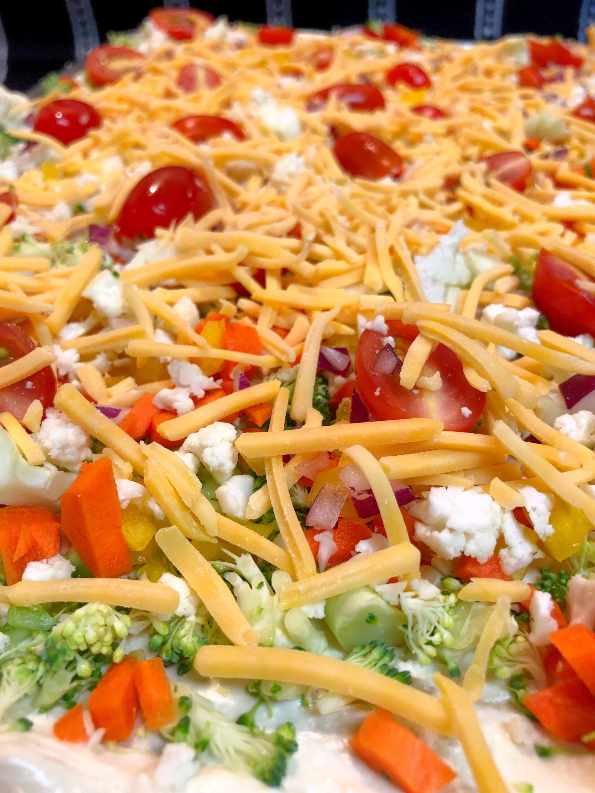 Cold Crescent Veggie Pizza Appetizer Recipe - Wholesome Farmhouse Recipes