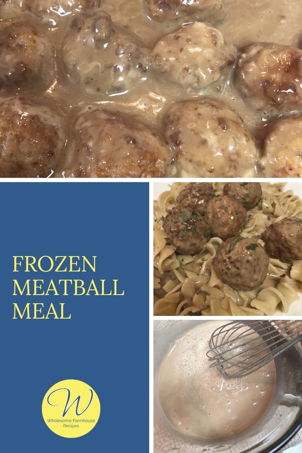 Easy Meatballs and Gravy Recipe - Wholesome Farmhouse Recipes