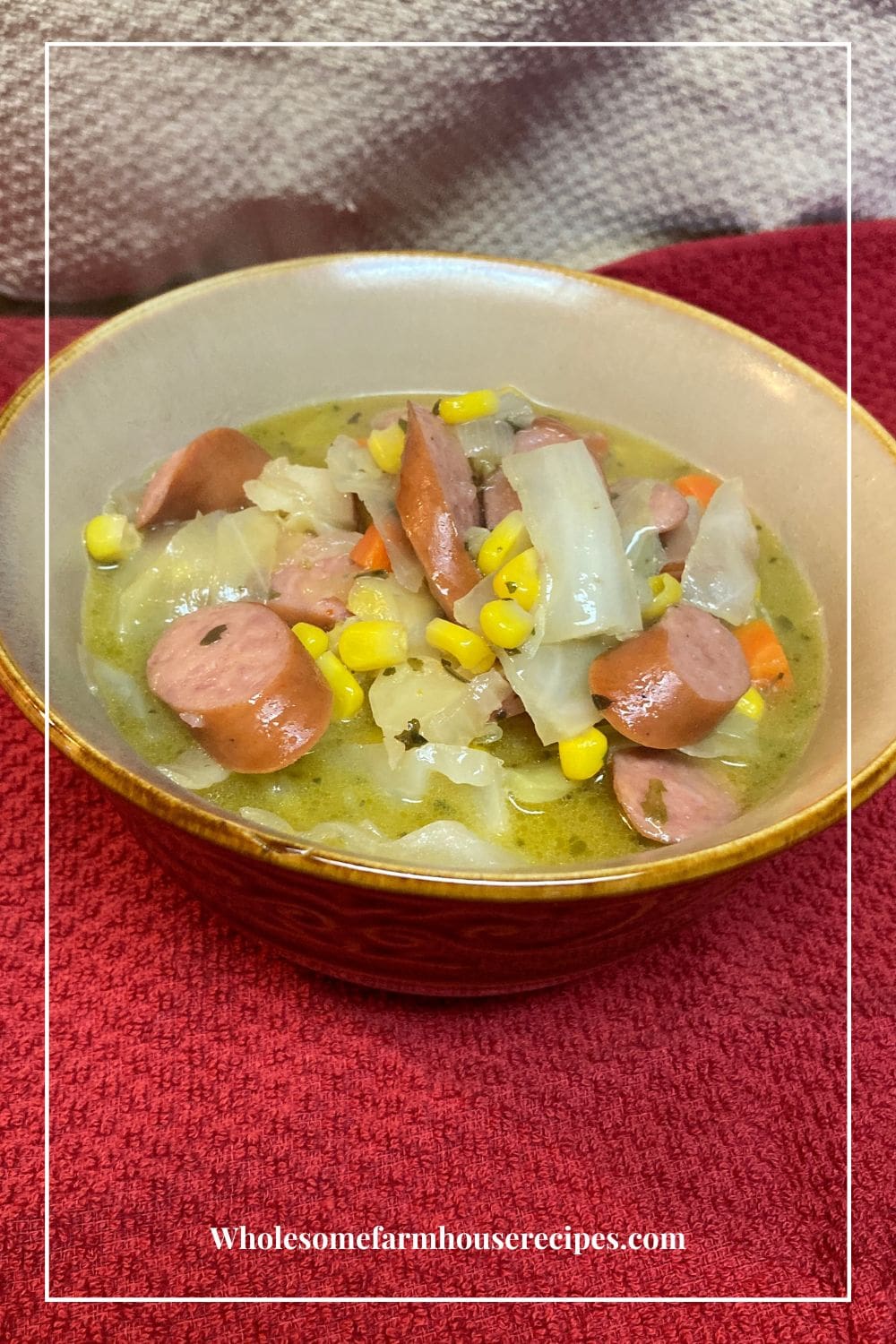 Cabbage Hot Dog and Potato Soup Recipe: Delicious - Wholesome Farmhouse ...