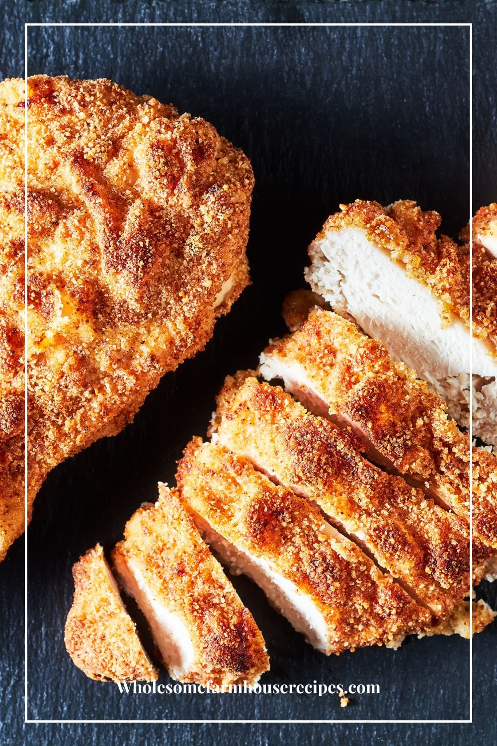 Air Fryer Shake and Bake Chicken - Wholesome Farmhouse Recipes