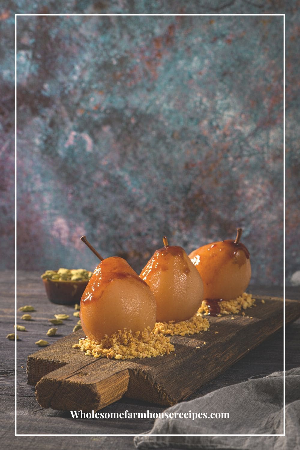 Slow Cooker Poached Pears Recipe - Wholesome Farmhouse Recipes