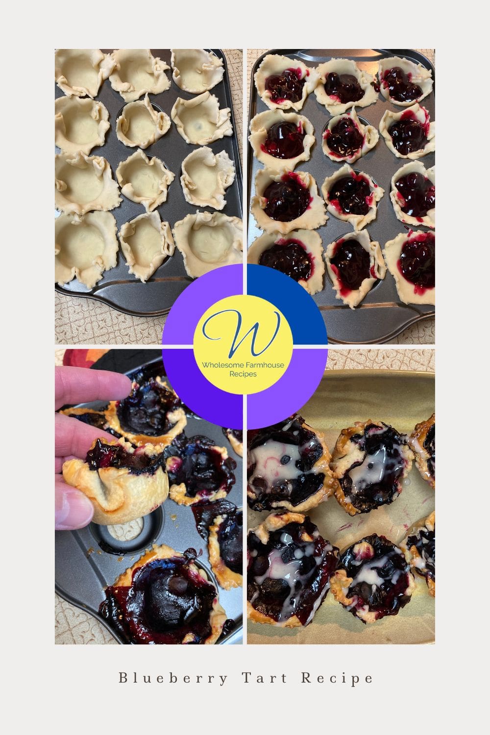Mini Blueberry Tarts - Wholesome Farmhouse Recipes