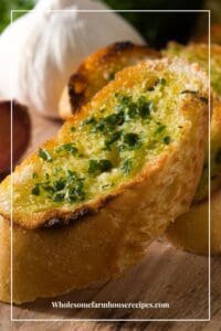 Easy Heat and Serve Baguette Garlic Bread Recipe - Wholesome Farmhouse ...