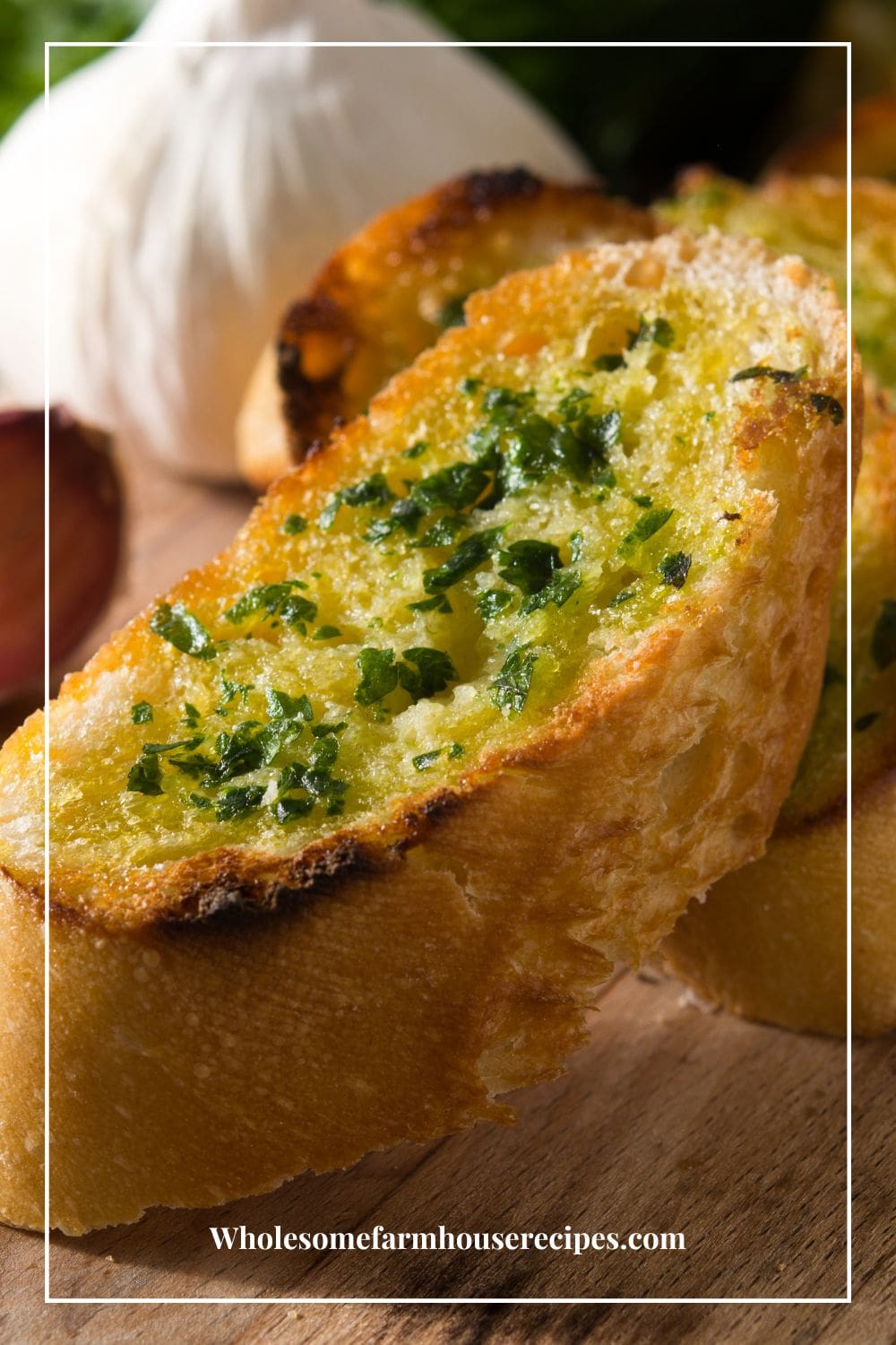 Easy Heat and Serve Baguette Garlic Bread Recipe - Wholesome Farmhouse ...