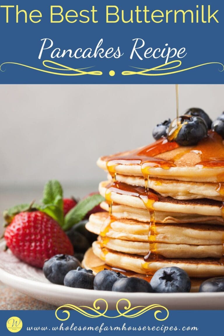 The Best Buttermilk Pancakes Recipe from Scratch - Wholesome Farmhouse ...