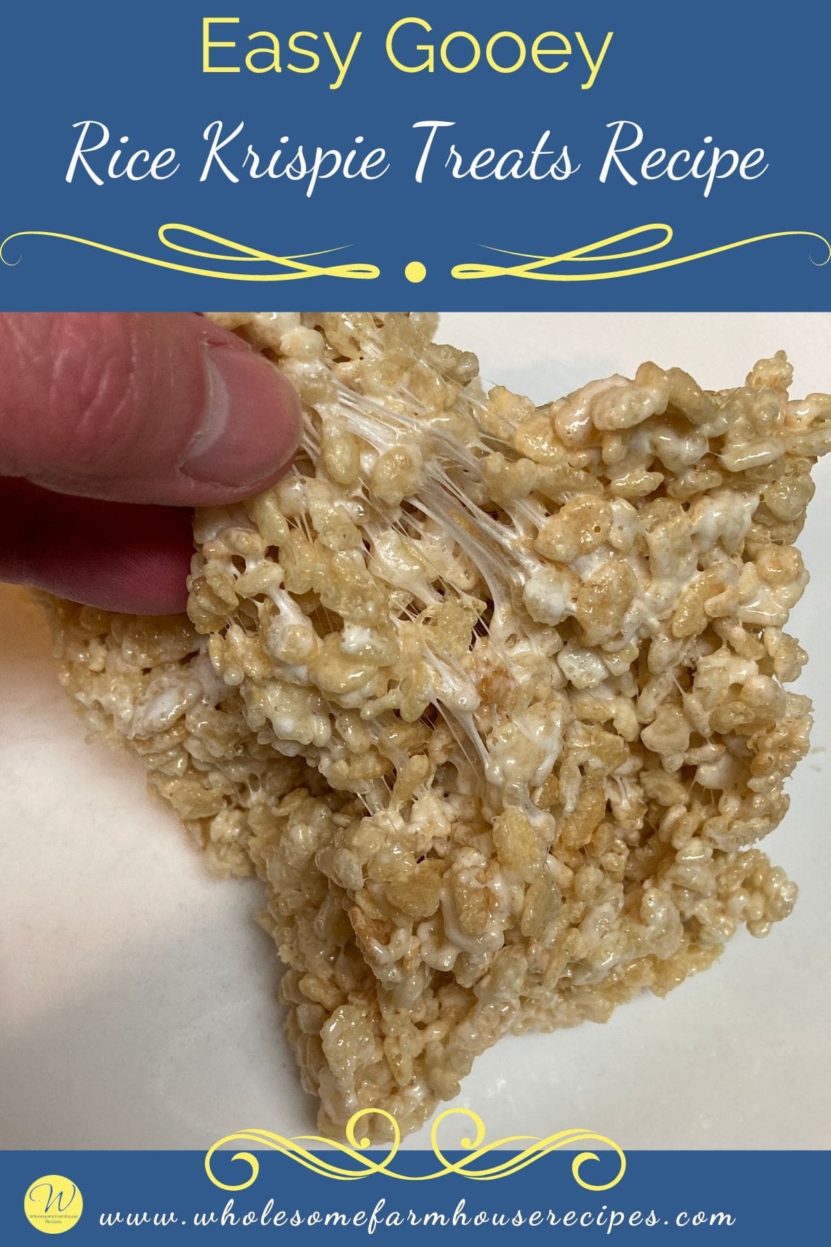 Easy Gooey Rice Krispie Treats Recipe 5 Minutes - Wholesome Farmhouse ...