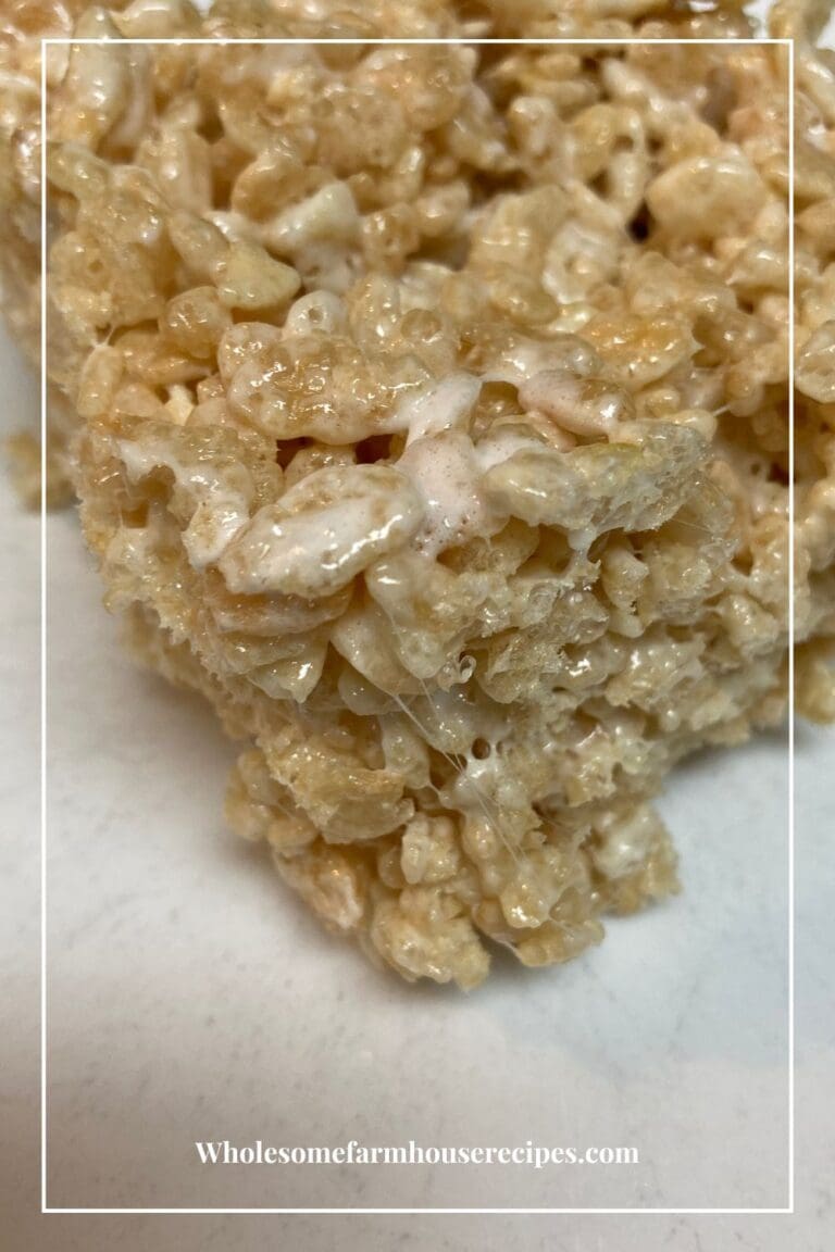Easy Gooey Rice Krispie Treats Recipe 5 Minutes - Wholesome Farmhouse ...