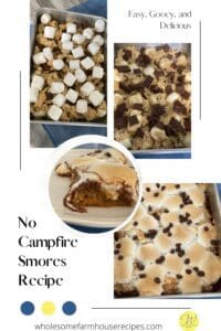 Easy Bake Smores Bars Dessert Casserole Recipe - Wholesome Farmhouse ...