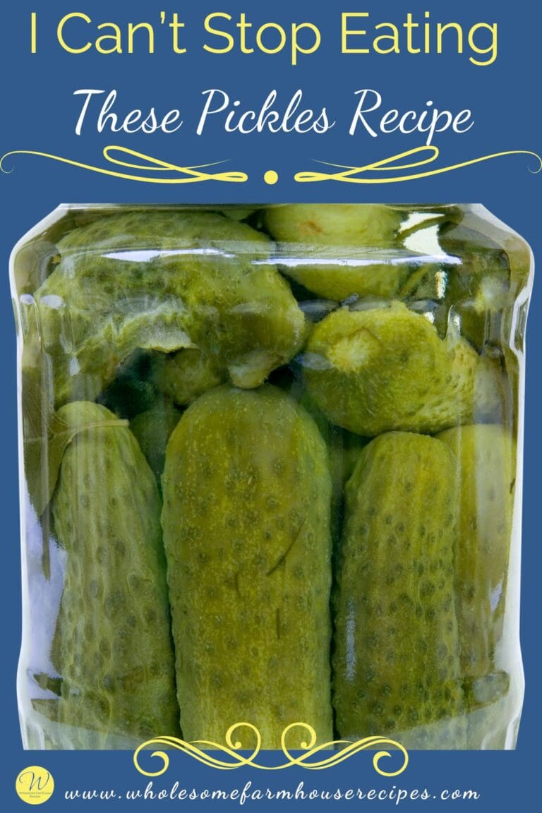 I Can’t Stop Eating These Pickles Recipe - Wholesome Farmhouse Recipes