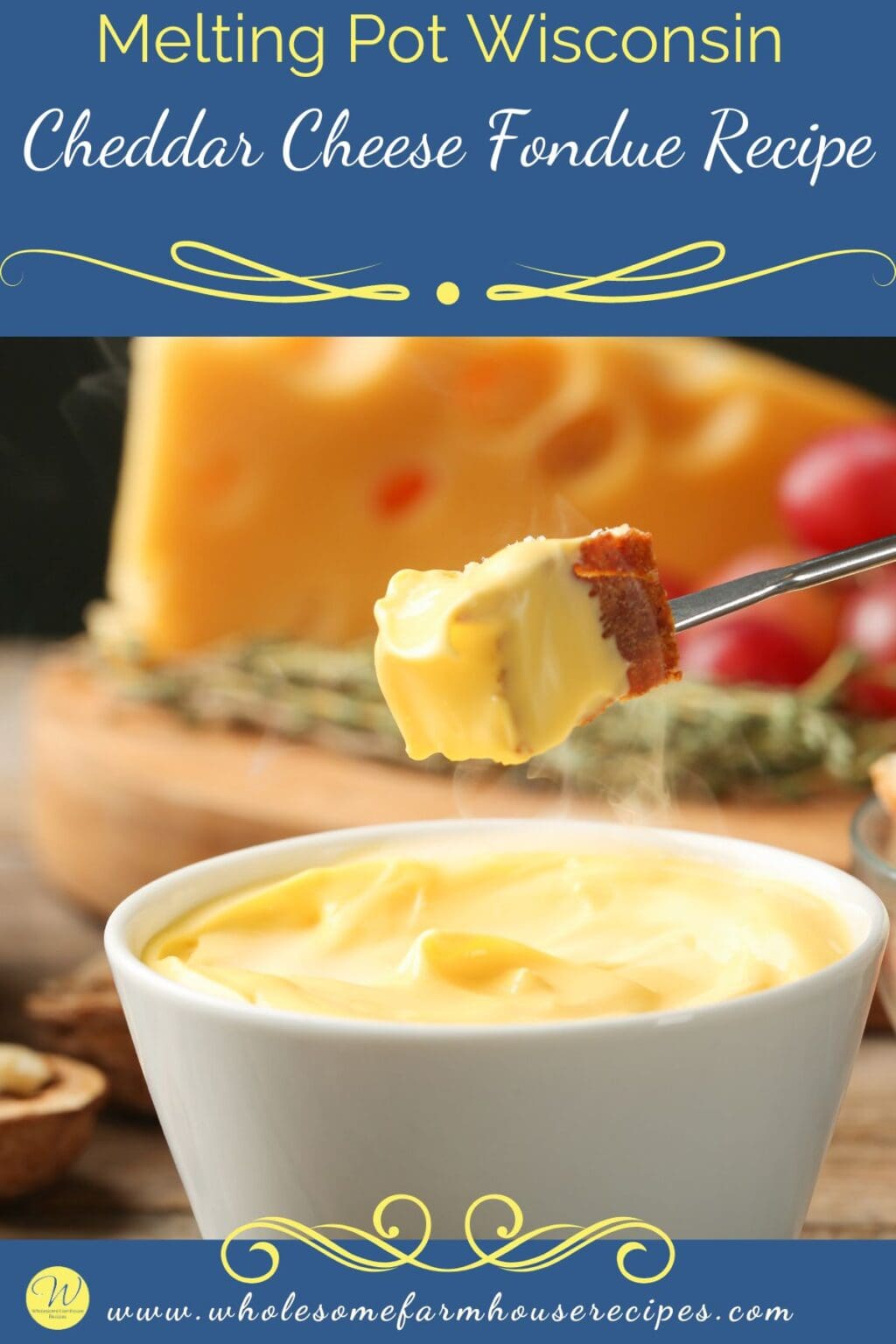 Melting Pot Wisconsin Cheddar Cheese Fondue Recipe - Wholesome ...