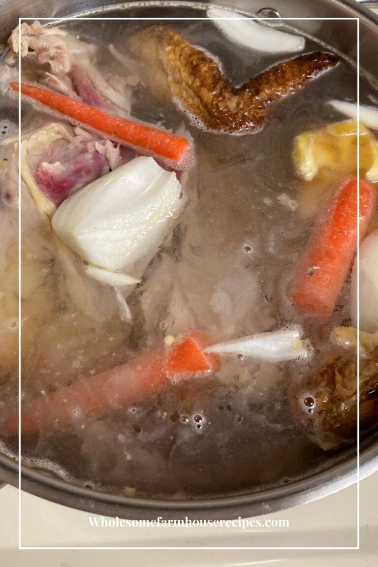 How to Make Easy Homemade Chicken Stock Recipe - Wholesome Farmhouse ...