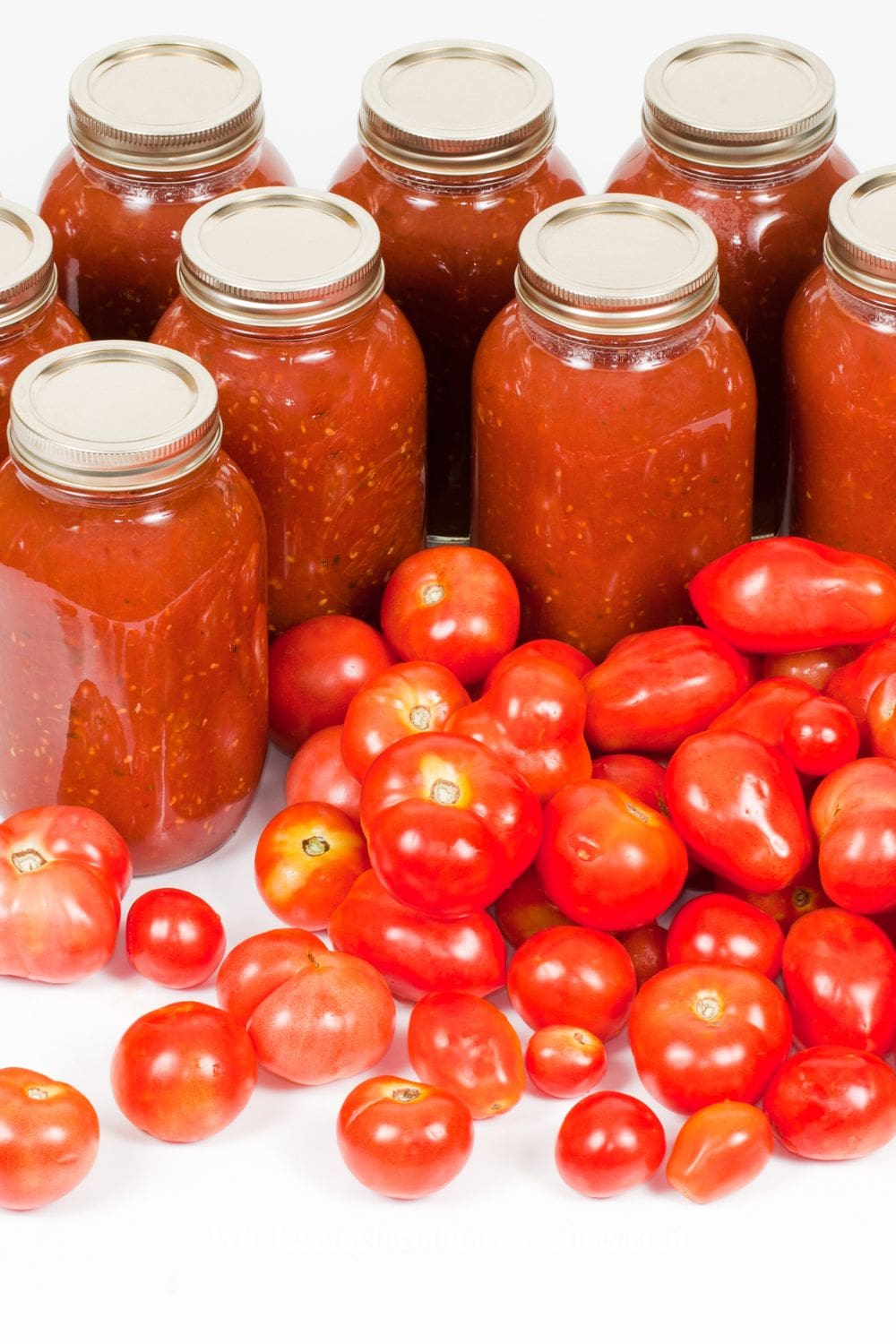 How to Can Tomatoes Without a Pressure Cooker Step-by-Step - Wholesome ...