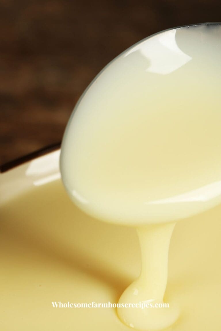 Easy Homemade Sweetened Condensed Milk Recipe - Wholesome Farmhouse Recipes