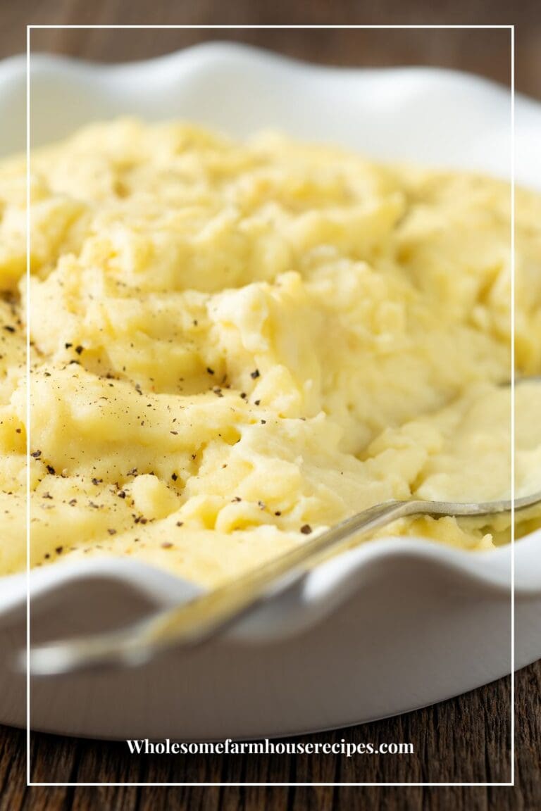 Homemade Make-Ahead Creamy Mashed Potatoes Recipe - Wholesome Farmhouse ...