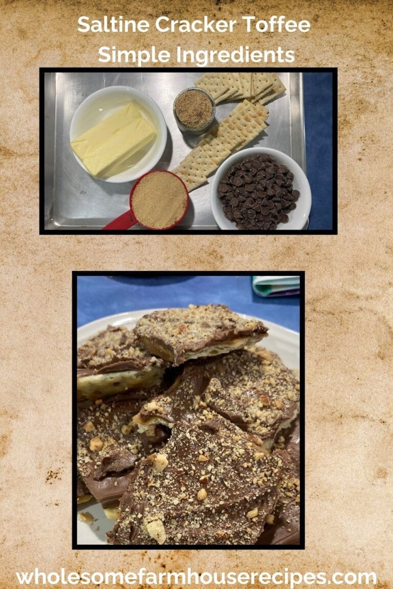 Saltine Cracker Toffee Easy Candy Recipe - Wholesome Farmhouse Recipes