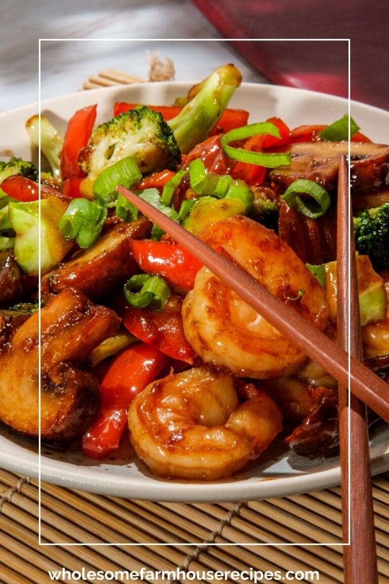 Shrimp with Mixed Vegetables Stir Fry Recipe - Wholesome Farmhouse Recipes