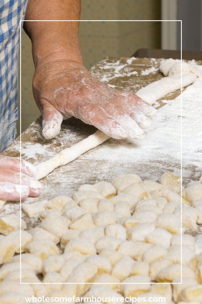How to Make Homemade Italian Potato Gnocchi Recipe - Wholesome ...