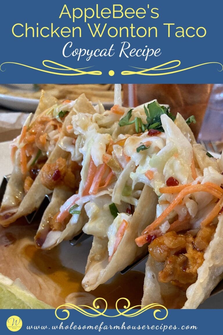 AppleBee's Chicken Wonton Taco Copycat Recipe - Wholesome Farmhouse Recipes