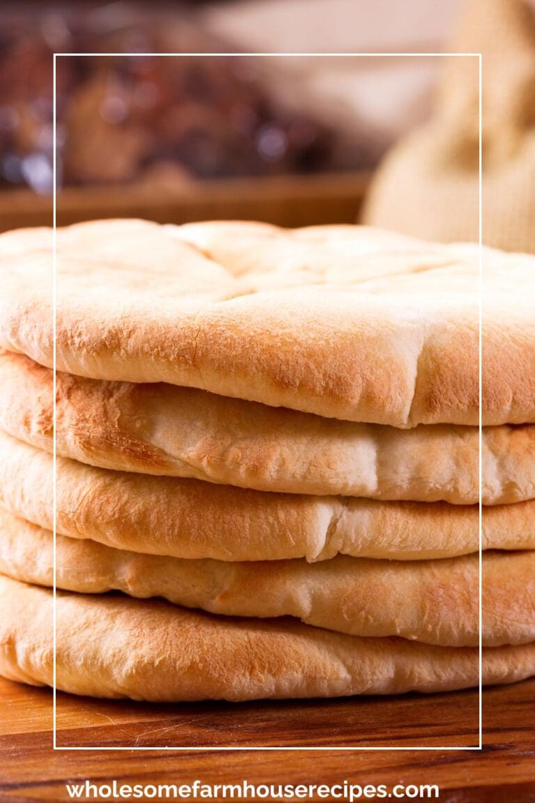 Easy Homemade Soft and Fresh Pita Bread Recipe - Wholesome Farmhouse ...