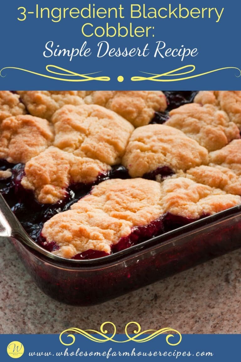 3-Ingredient Blackberry Cobbler: Simple Dessert Recipe - Wholesome ...