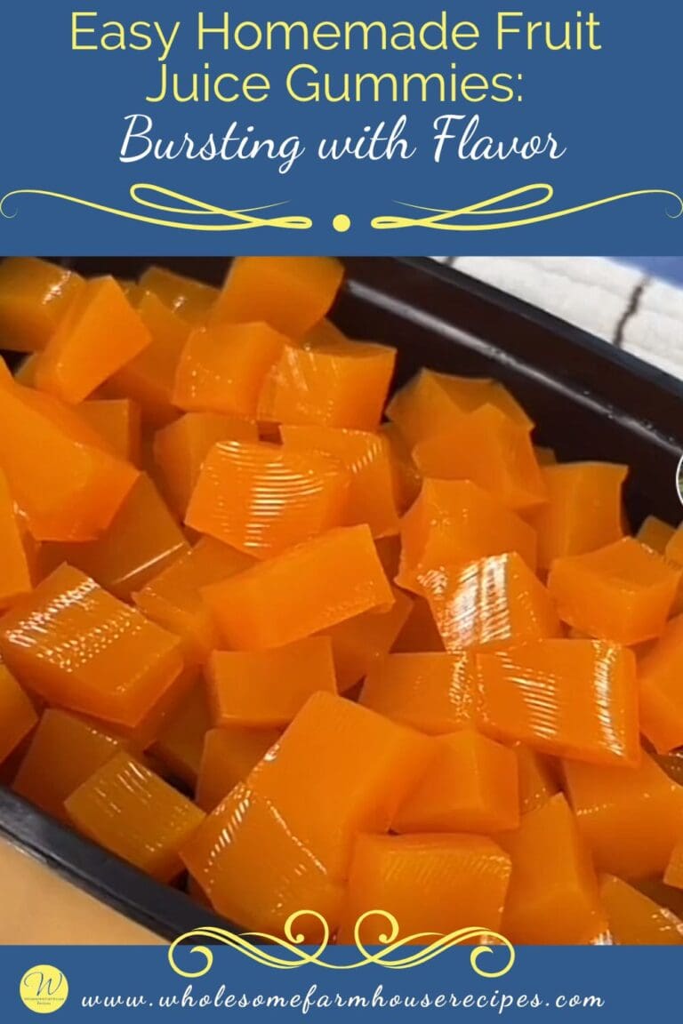 Easy Homemade Fruit Juice Gummies: Bursting with Flavor - Wholesome ...
