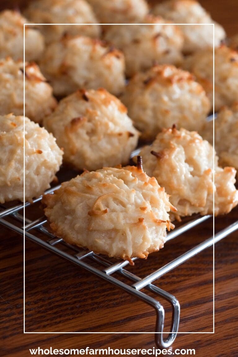 Easy Coconut Macaroon Recipe: A Sweet and Chewy Treat - Wholesome ...