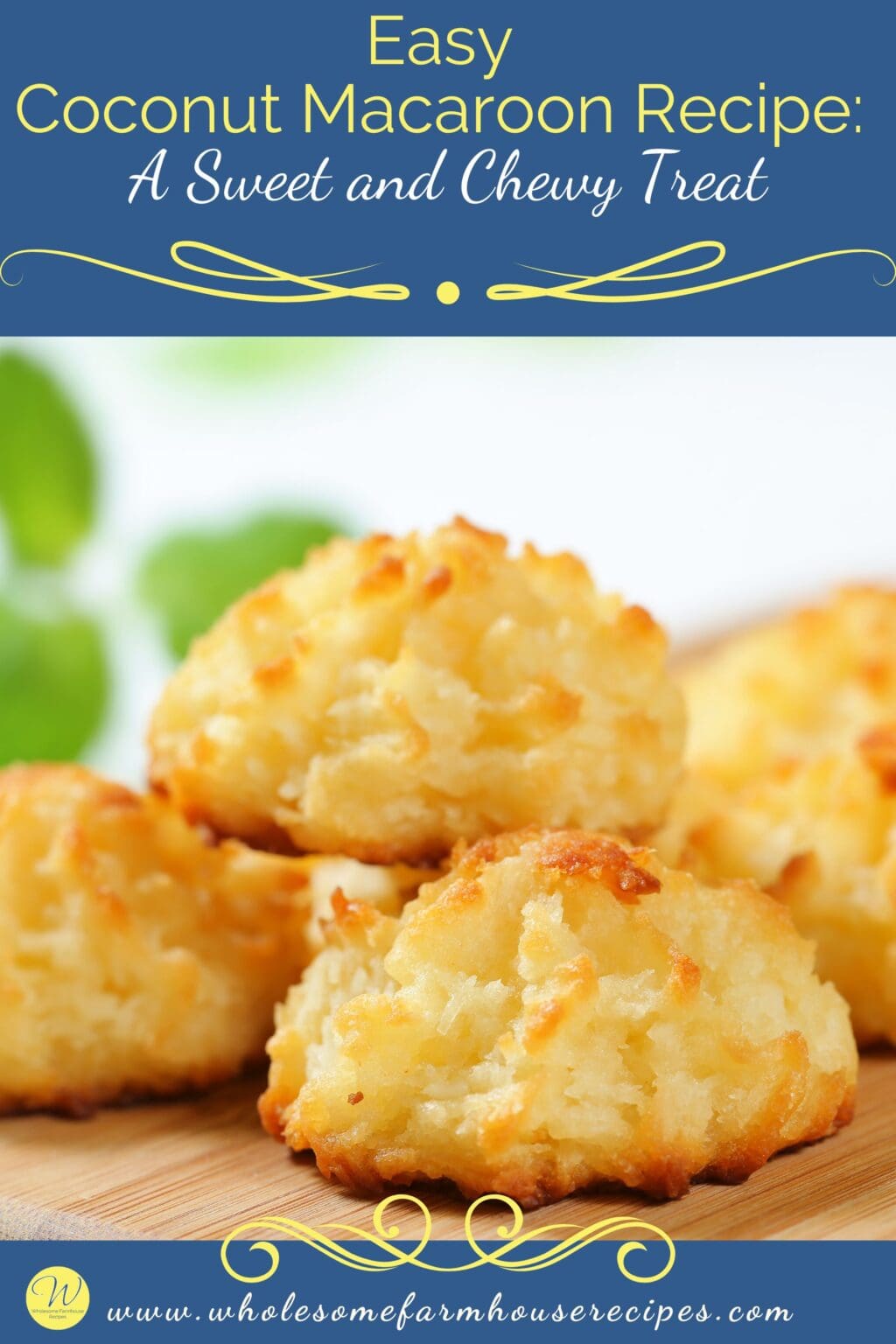 Easy Coconut Macaroon Recipe: A Sweet and Chewy Treat - Wholesome ...