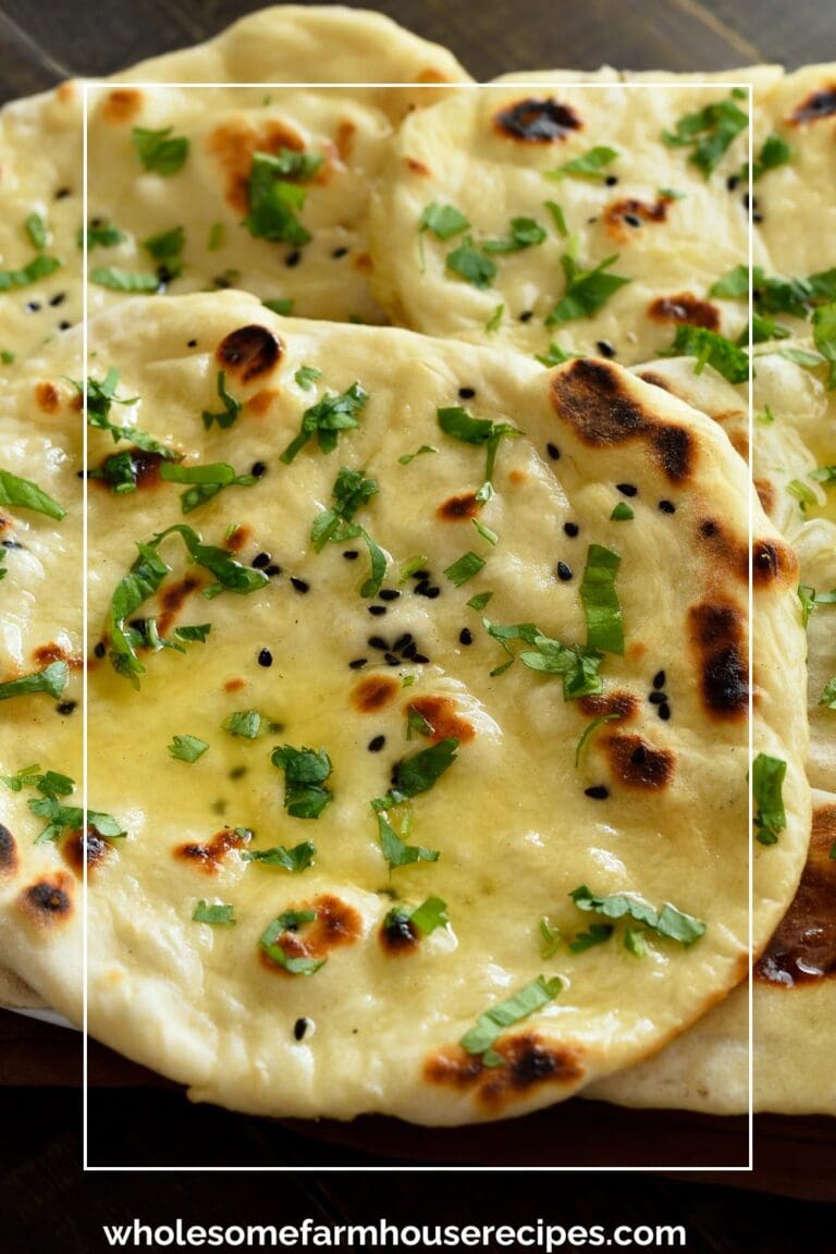 Quick and Easy Naan Bread Recipe with Yogurt No Yeast - Wholesome ...