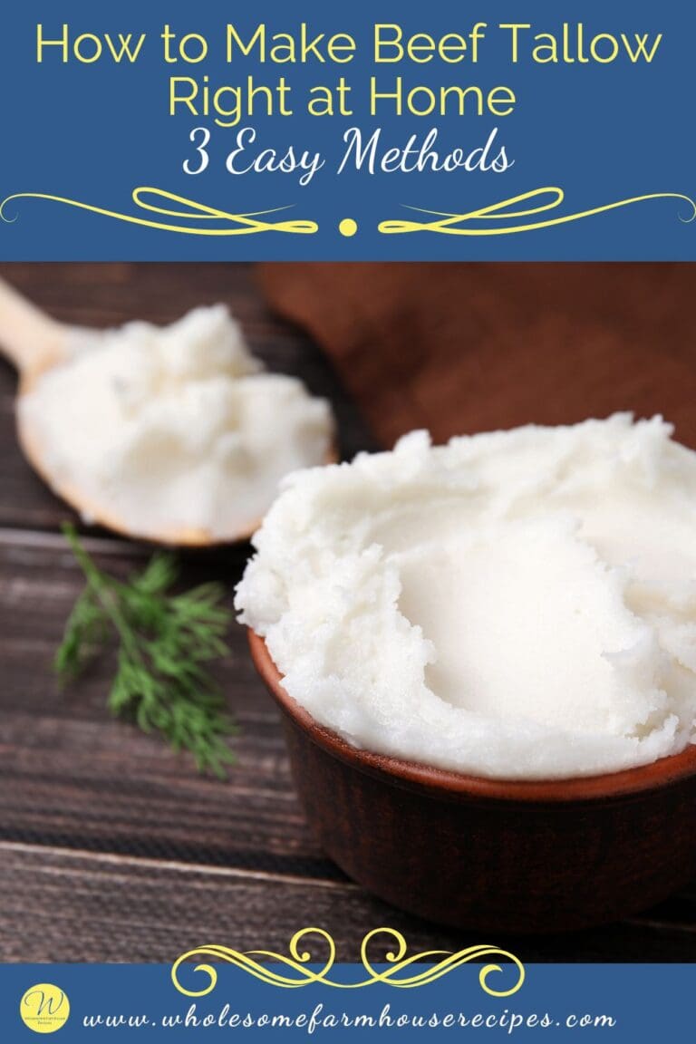 How to Make Beef Tallow Right at Home 3 Easy Methods - Wholesome ...