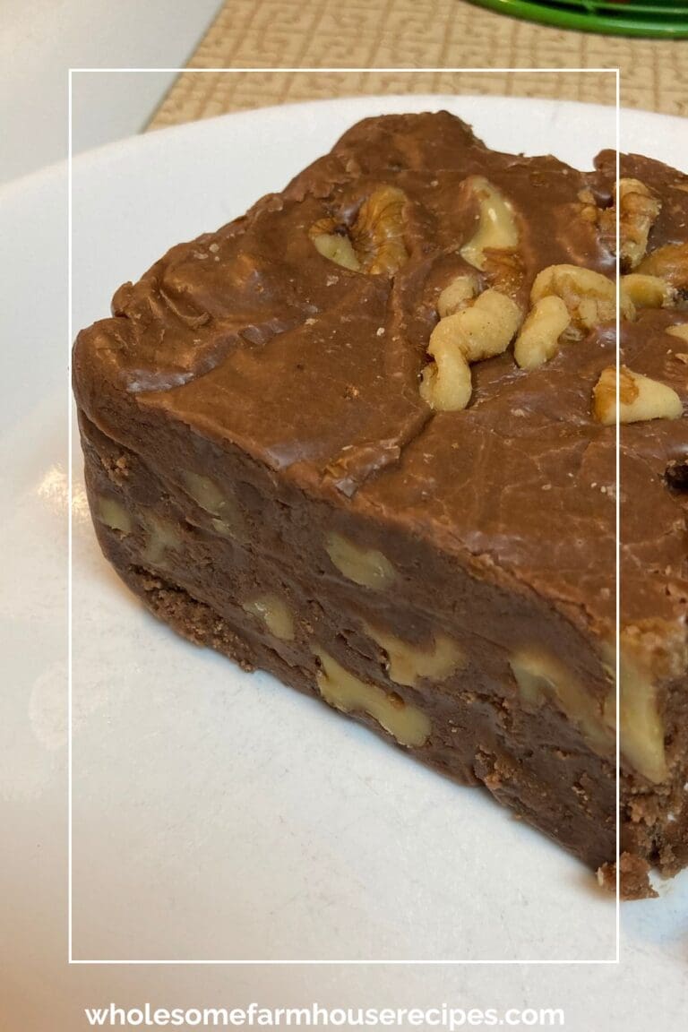 Easy Chocolate Walnut Fudge: No-Fail Holiday Recipe - Wholesome ...