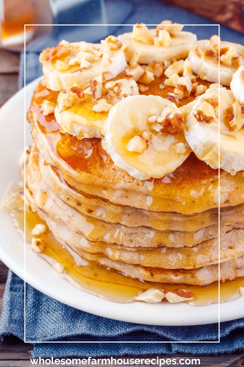 Fluffy and Delicious Homemade Banana Pancakes in 20 Minutes - Wholesome ...
