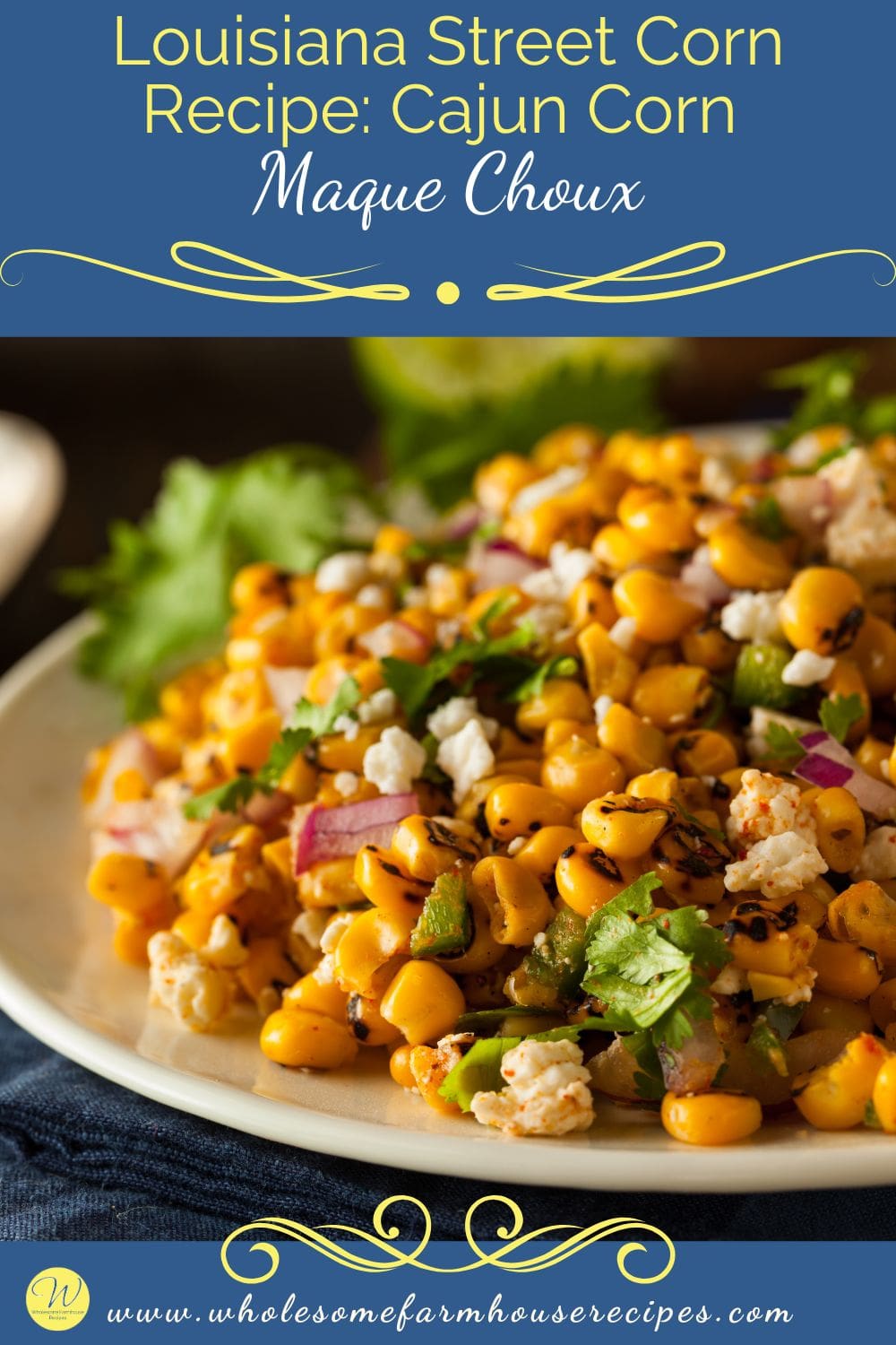 Louisiana Street Corn Recipe: Cajun Corn Maque Choux - Wholesome ...