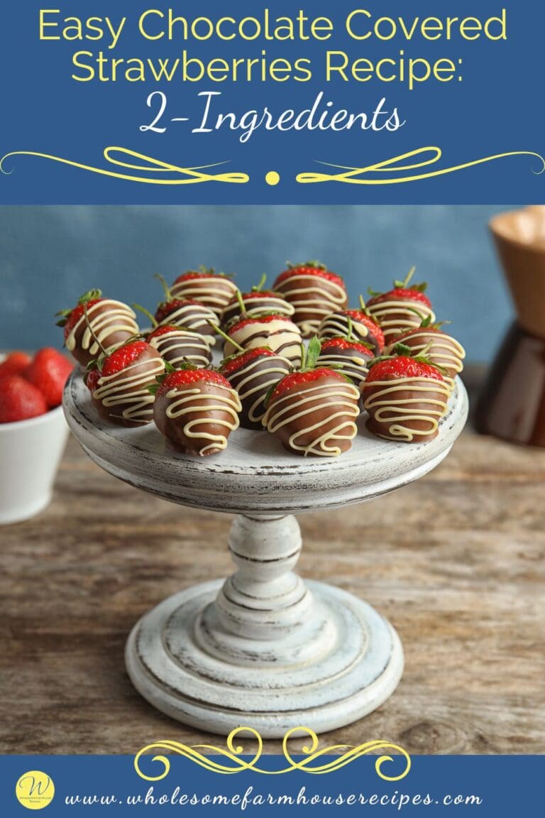 Easy Chocolate Covered Strawberries Recipe: 2-Ingredients - Wholesome ...