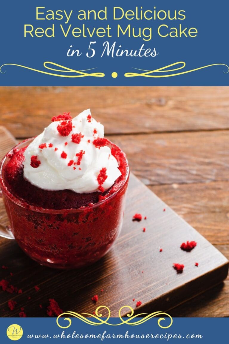 Easy and Delicious Red Velvet Mug Cake in 5 Minutes - Wholesome ...