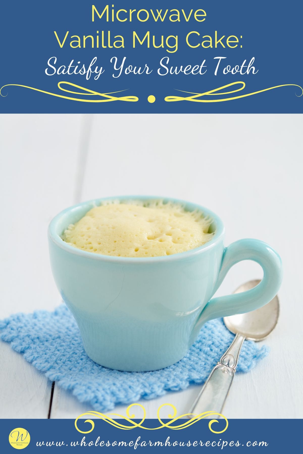 Microwave Vanilla Mug Cake: Satisfy Your Sweet Tooth - Wholesome ...