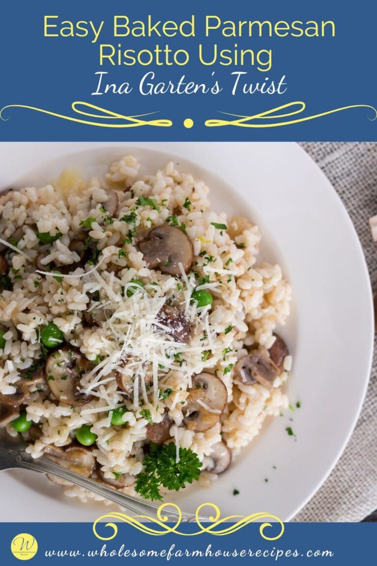 Easy Baked Parmesan Risotto Using Ina Garten's Twist - Wholesome ...