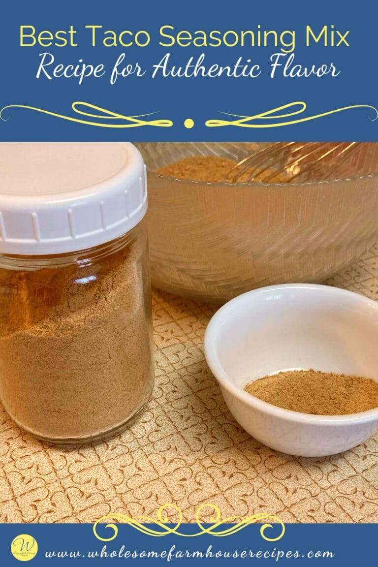 Best Taco Seasoning Mix Recipe for Authentic Flavor - Wholesome ...