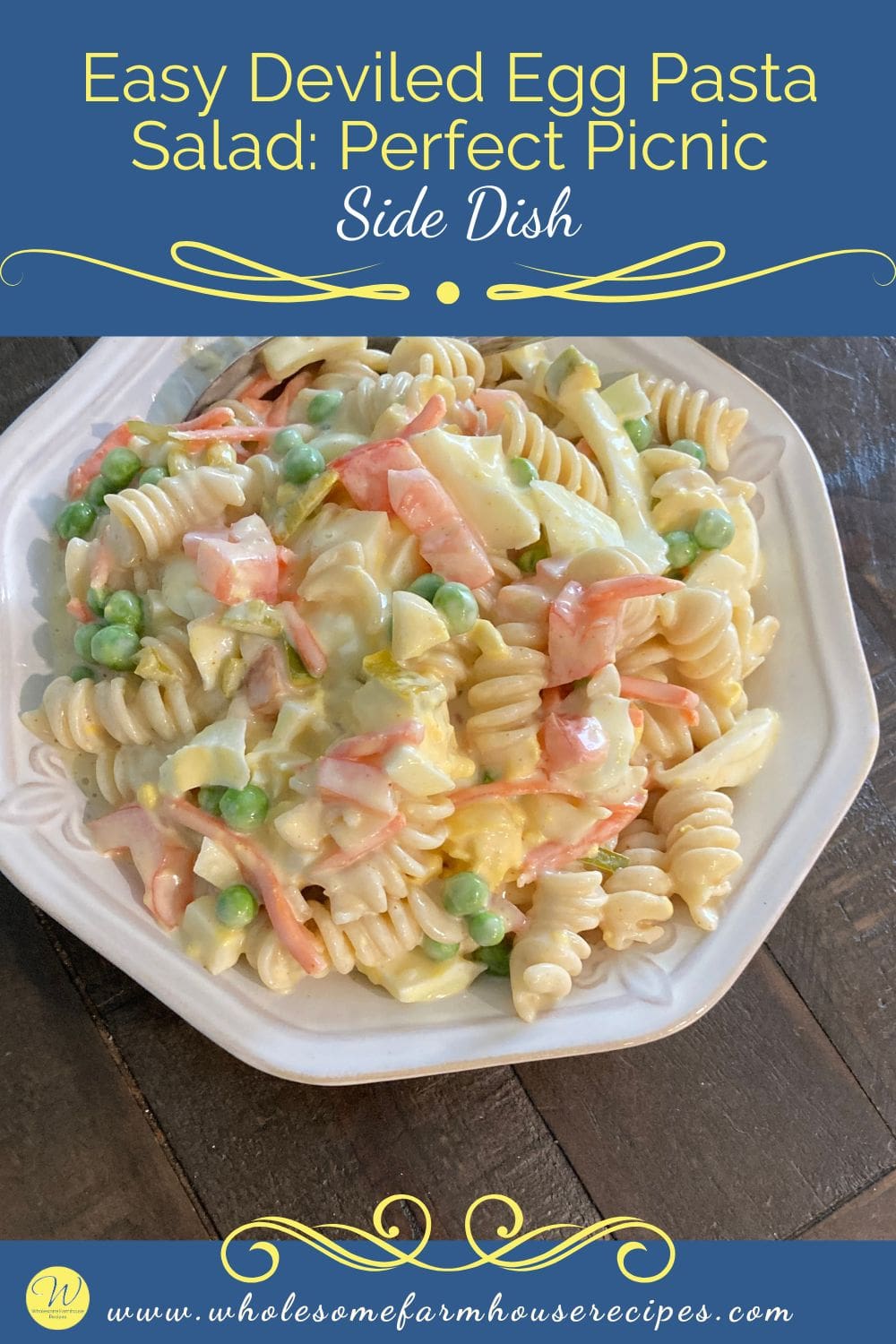 Easy Deviled Egg Pasta Salad: Perfect Picnic Side Dish - Wholesome Farmhouse Recipes