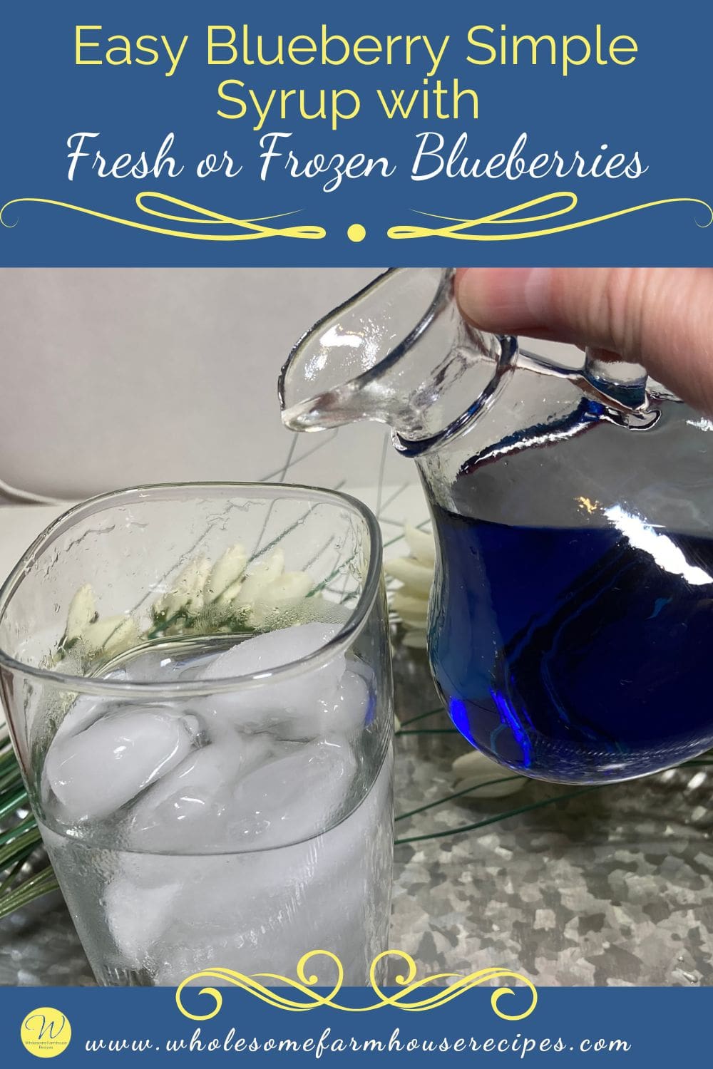Easy Blueberry Simple Syrup with Fresh or Frozen Blueberries ...